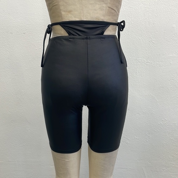 Shorts | Cut Out Side Ties Biker Shorts | Poshmark